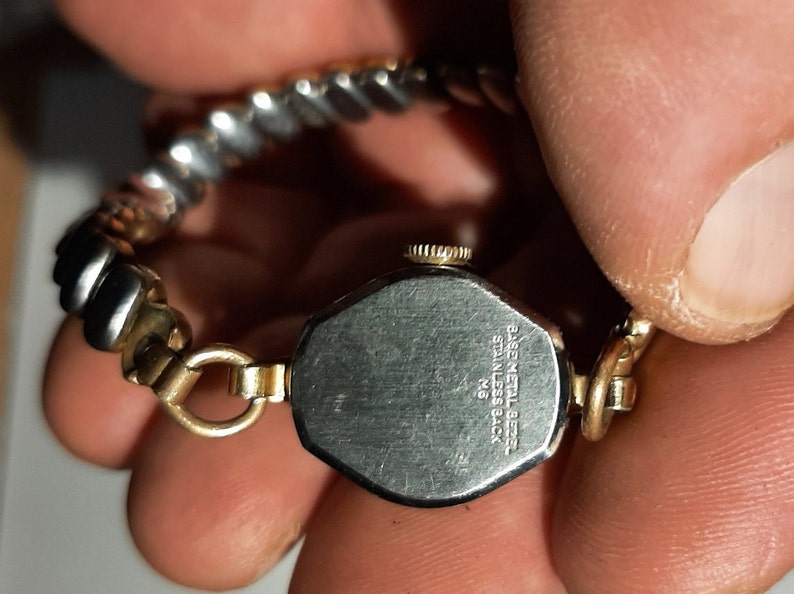 Caravelle Base Metal Bezel Stainless Back M6 Ladies Wristwatch - Etsy