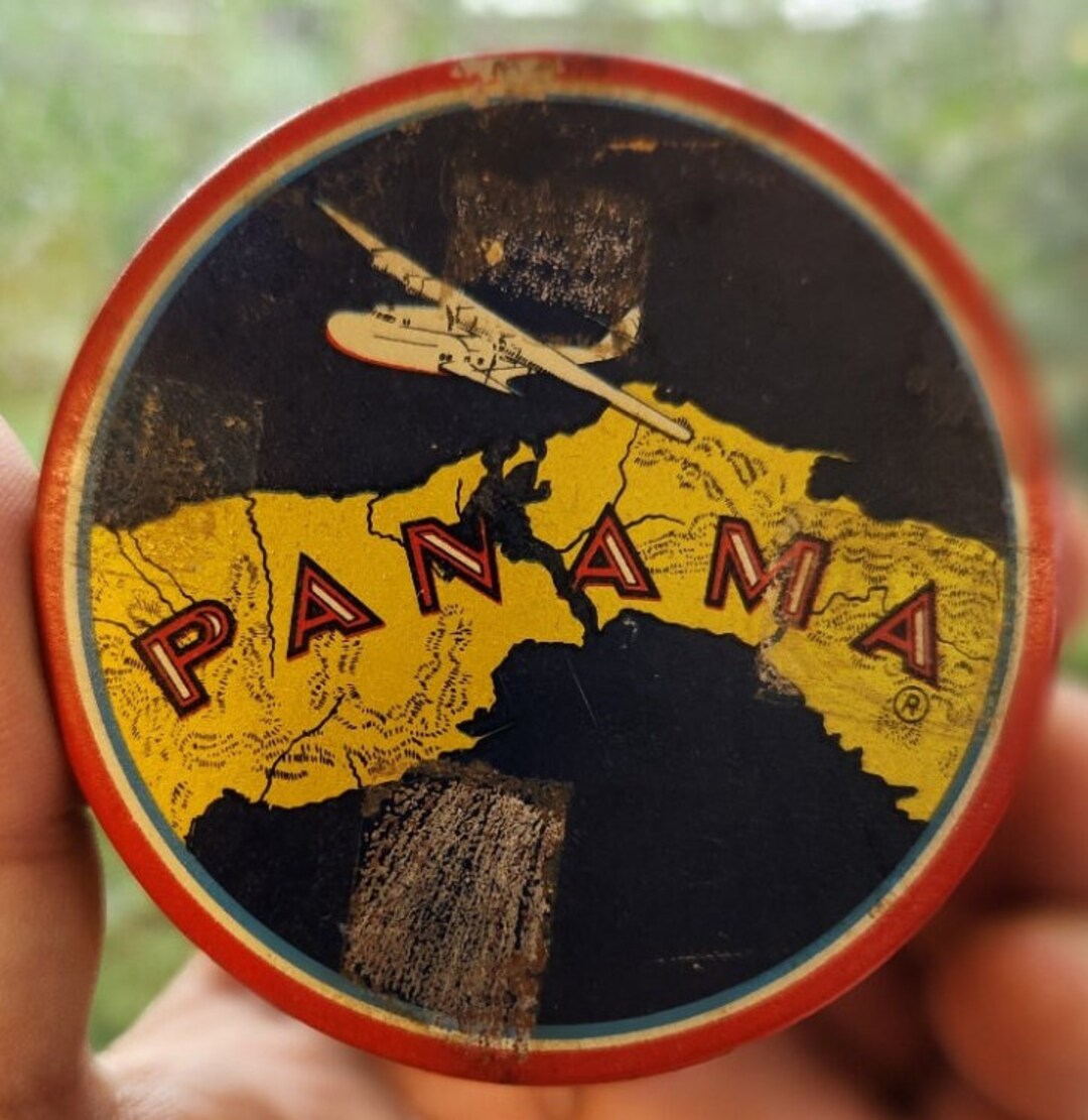 Panama Lines Your Letters Black 64 Bronze Ribbon TIN - Etsy