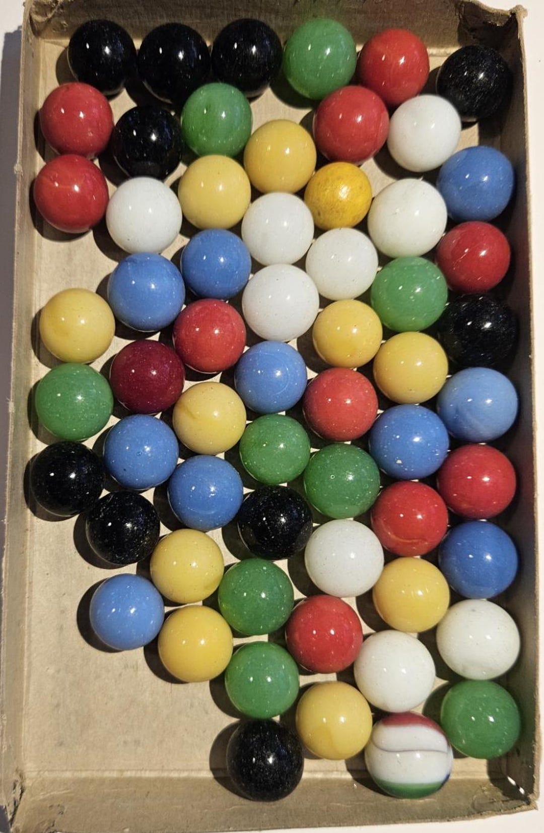 Box of Various Brand Size and Type Marbles in Berry Pink Box - Etsy
