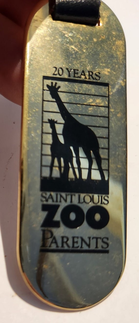 20 Years St. Louis Zoo Parents Keychain leather Strap - Gem