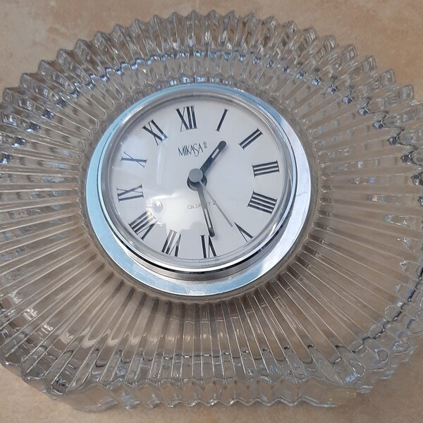 Mikasa Crystal Clock - Etsy