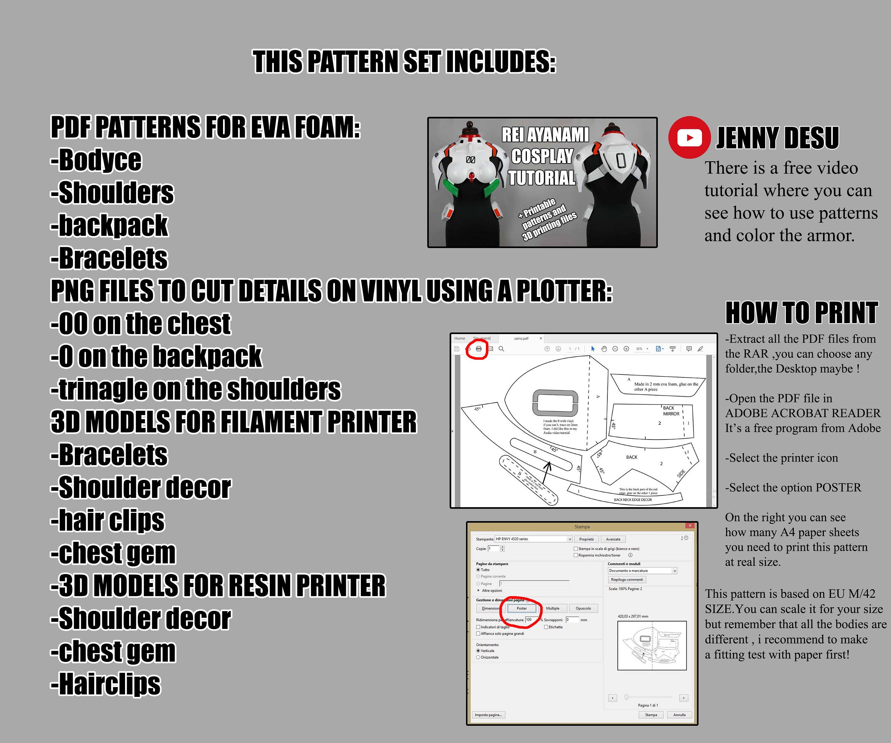 Rei Ayanami Plugsuit Armor Patterns - Etsy