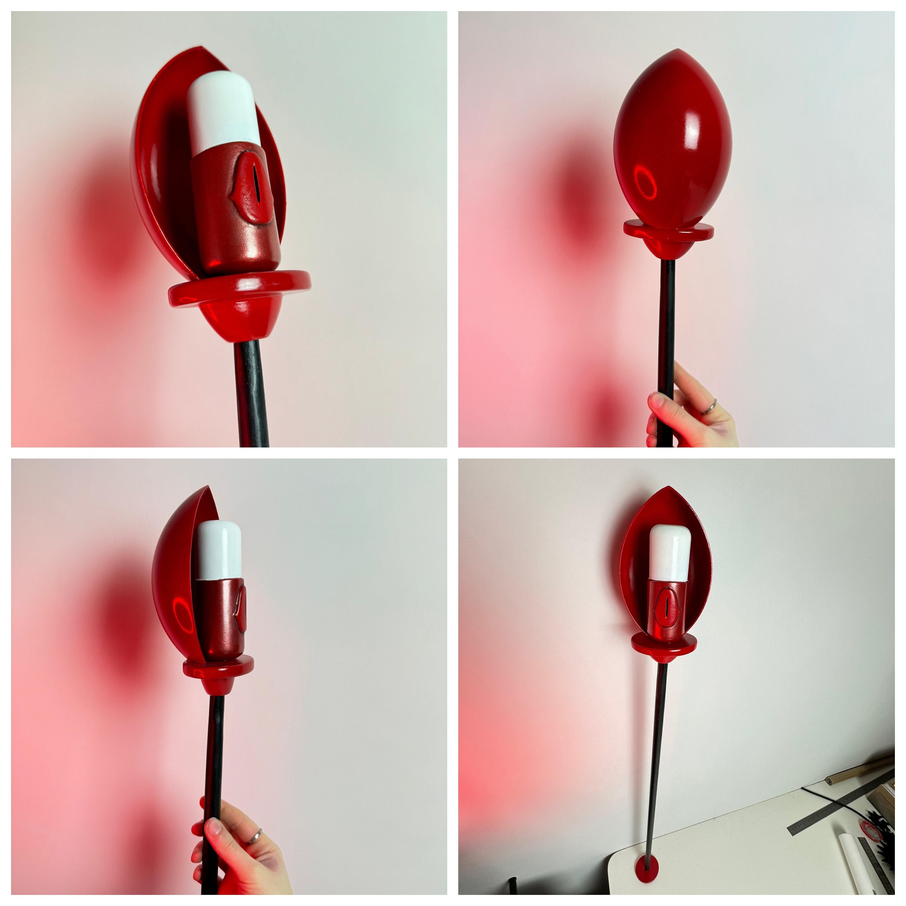 Alastor Microphone Staff Cosplay Hazbin Hotel 3D Model - Etsy Australia