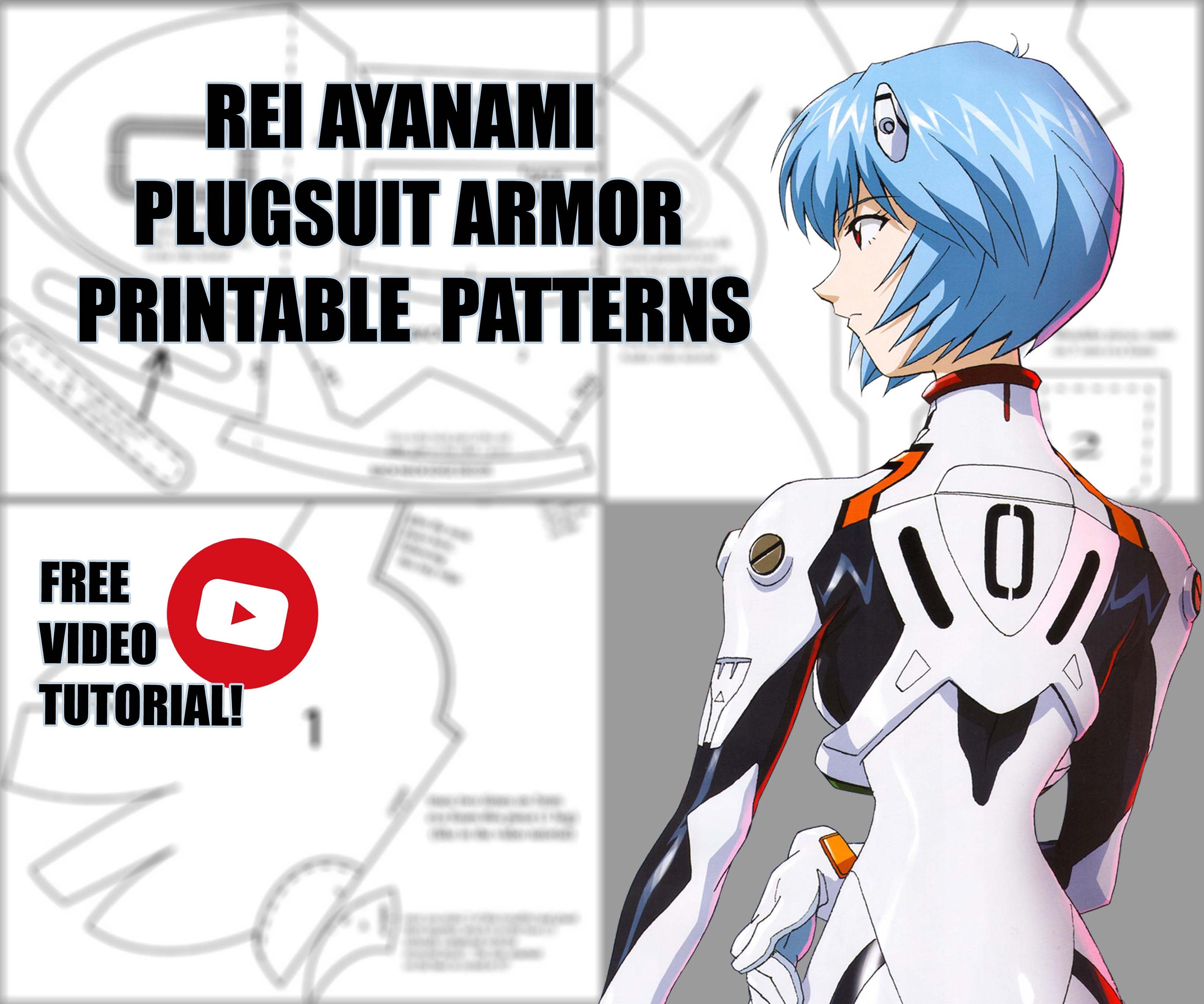 Rei Ayanami Plugsuit Armor Patterns Etsy