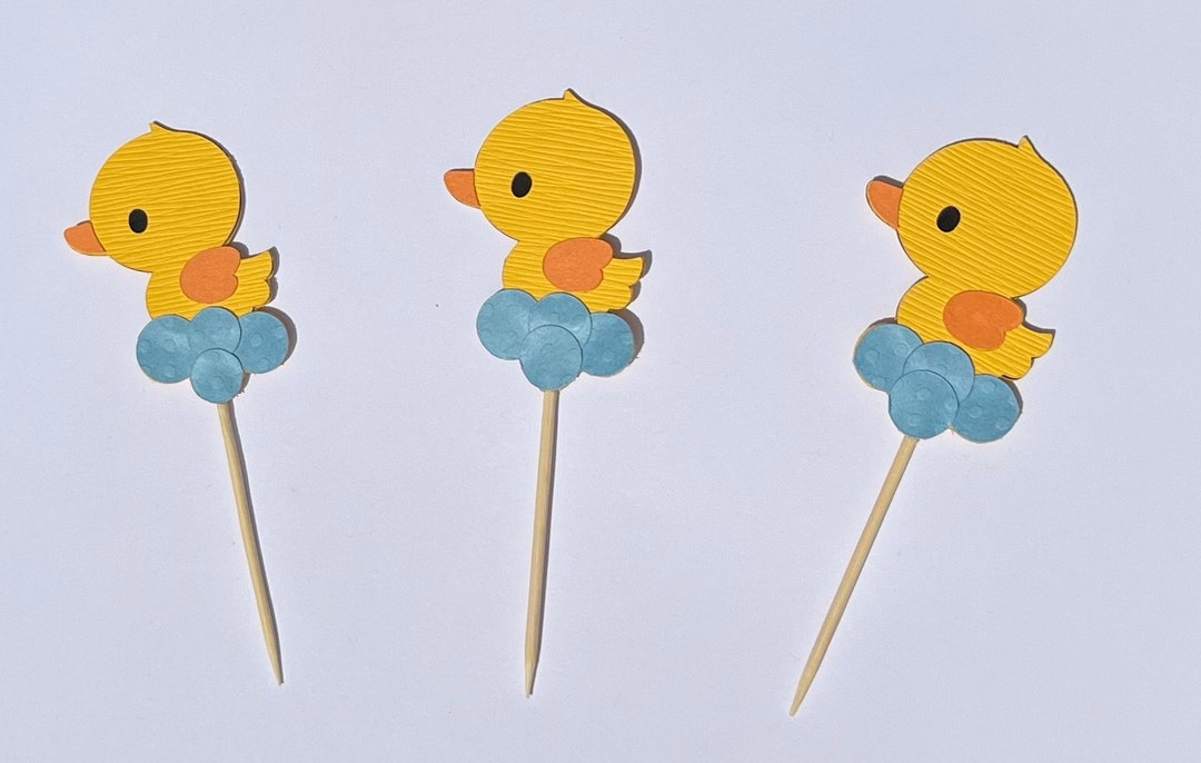 Little Ducks With Bubbles Cupcake Toppers - Etsy
