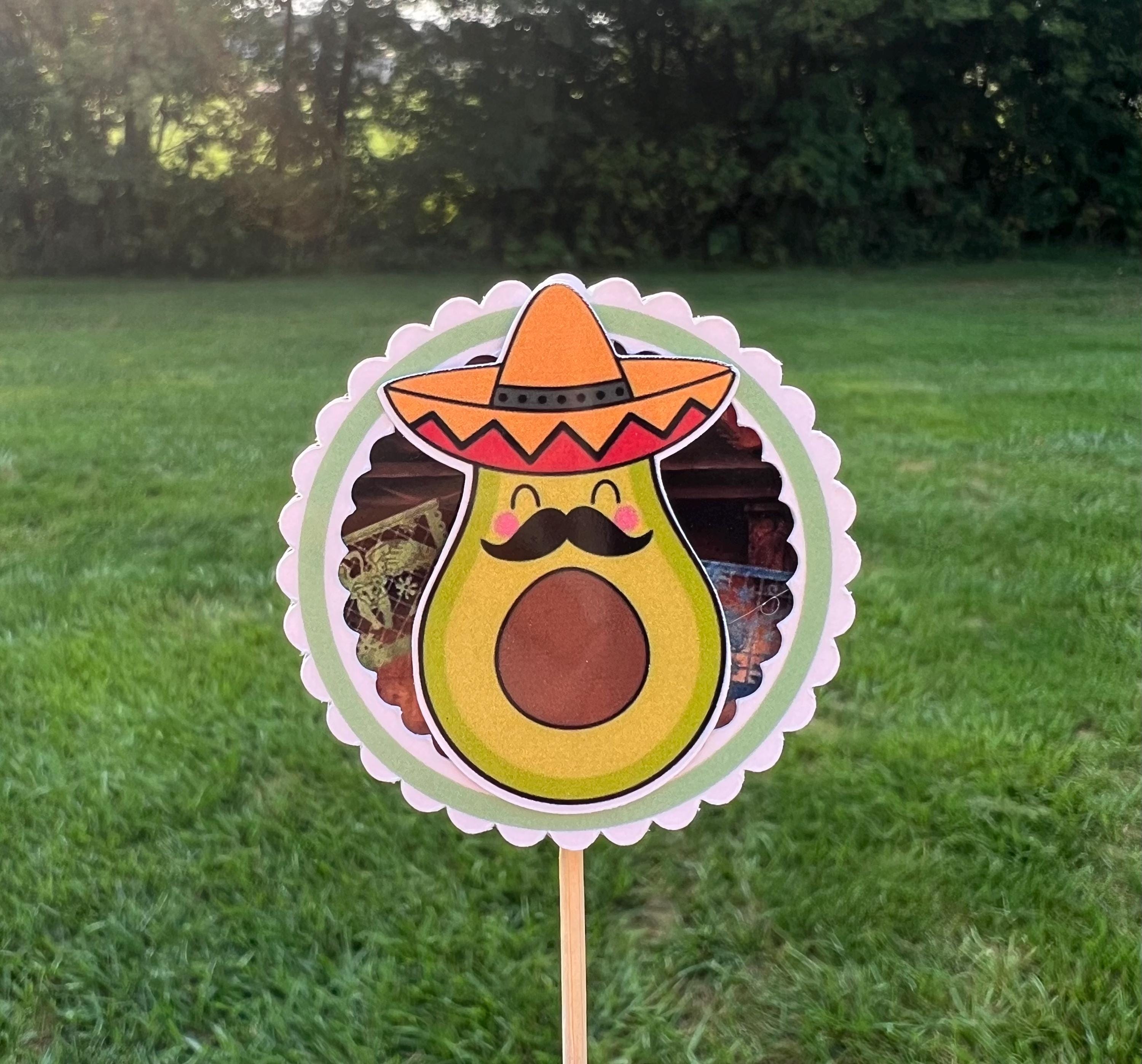 Handcrafted Mexican Fiesta Cupcake Toppers – Taco Party Decorations ...