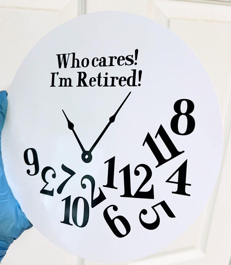 Retirement Cake Topper – "who Cares! I'm Retired!" Party Decor - Etsy