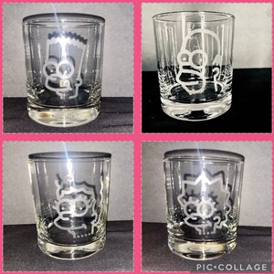 The Simpsons Hand Etched Glasses (set of 4) - Etsy