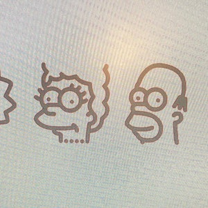 The Simpsons Hand Etched Glasses (set of 4) - Etsy