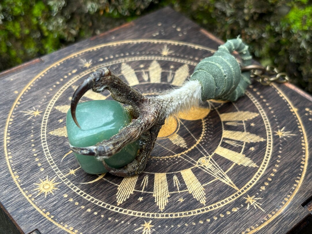 Owl Claw, Barn Owl,shamanic Talisman, Aventurine, for Clearing Anxiety ...