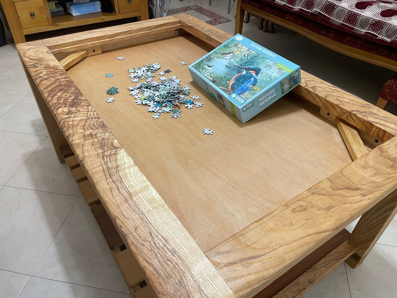 Wooden Puzzle / Board Game Coffee Table - Etsy