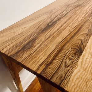 Wooden Desk With Slanted Legs and Drawer - Customisable - Etsy UK