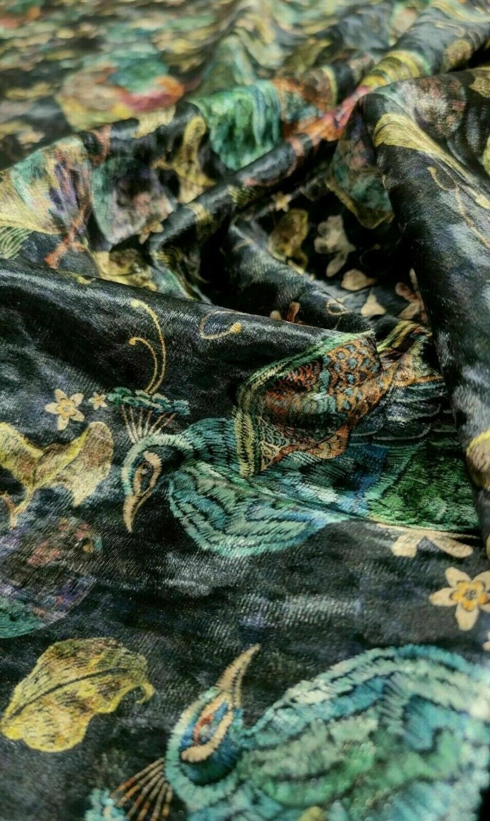 Craft Supplies & Tools Art Of The Loom Peacock Opulence Navy Curtain ...