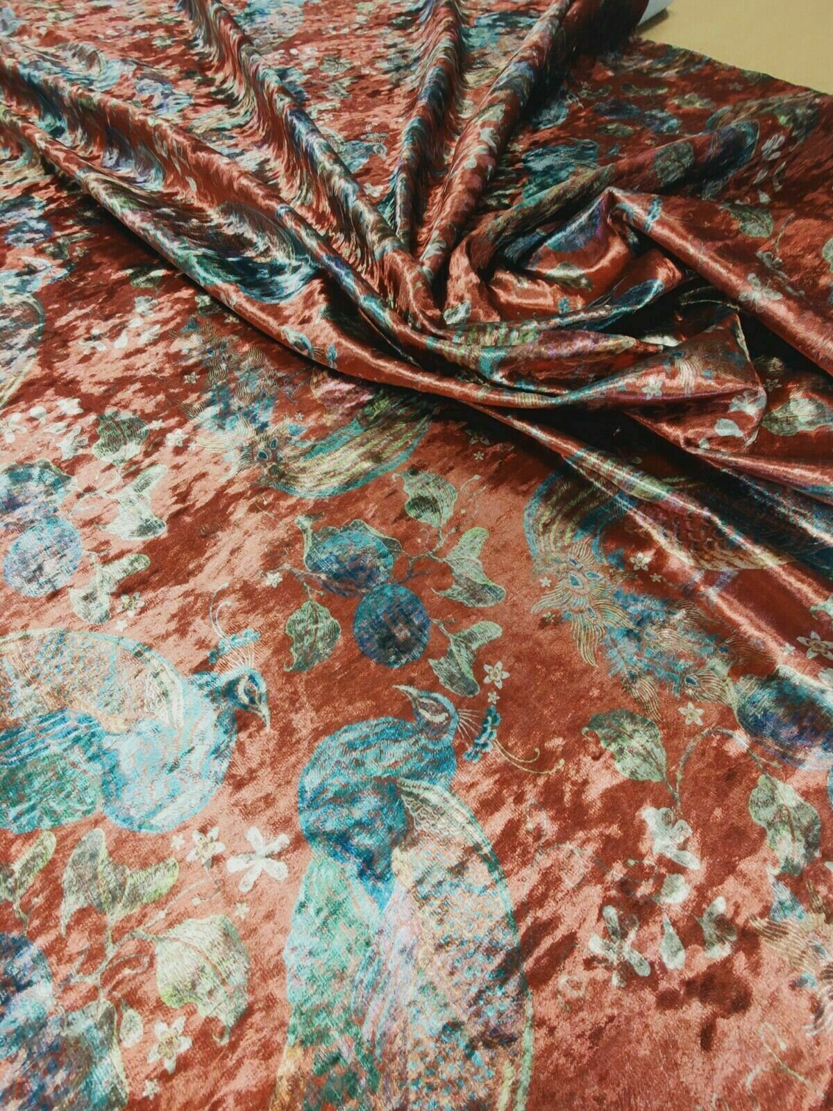 Craft Supplies & Tools Art Of The Loom Peacock Opulence Navy Curtain ...