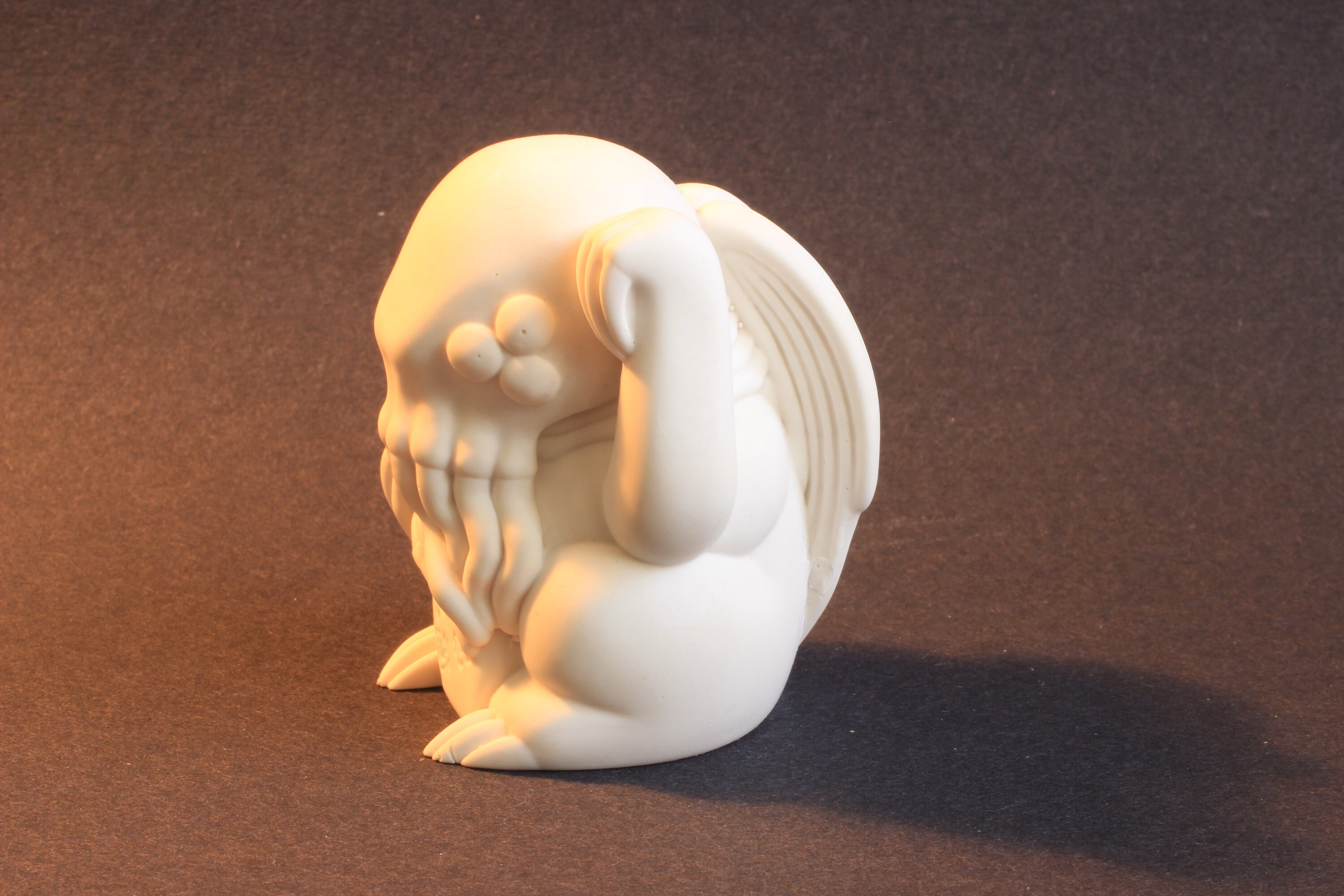 Maneki Monsters Mini : Maneki Cthulhu unpainted / White Lucky Cat ...