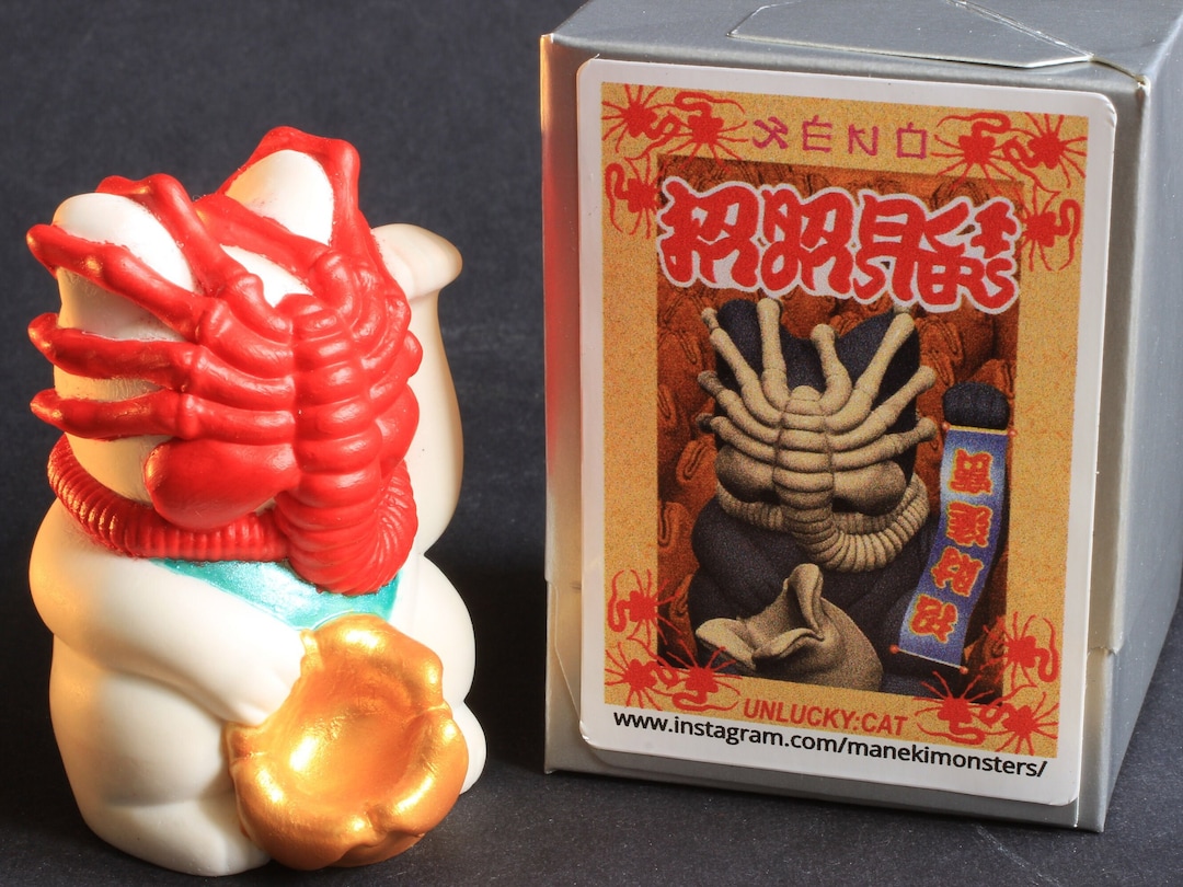 Maneki Monsters Mini (60mm): Unlucky Cat (OG White) - Lucky Cat Maneki ...