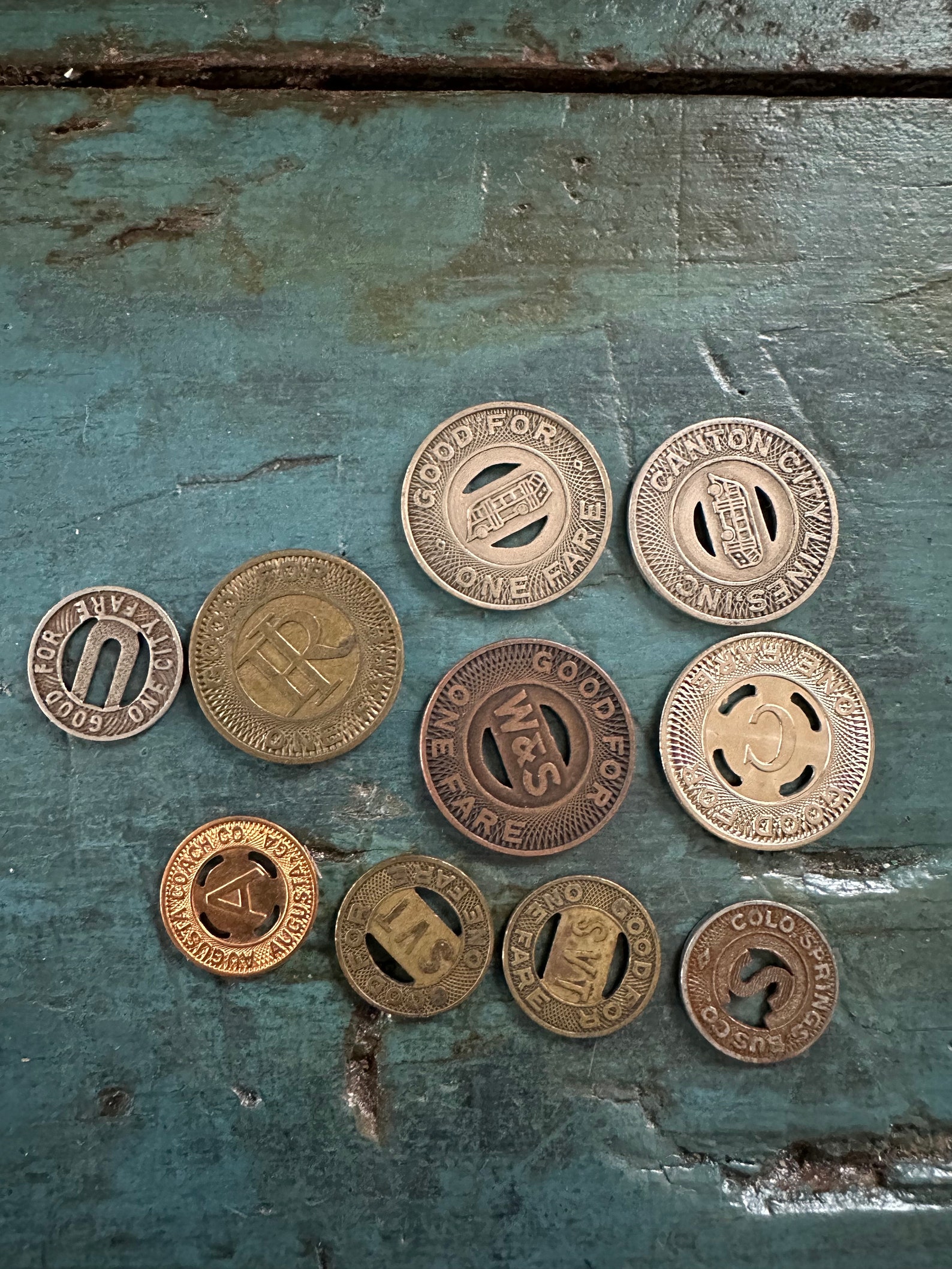 Vintage Transportation Bus Railroad Subway Token Lot of 10 Tokens ...