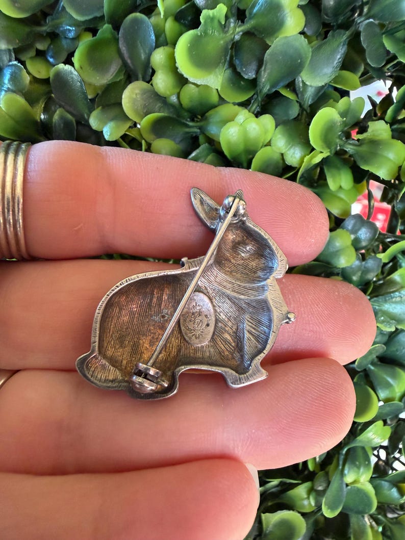 Vintage Adorable Rhinestone Bunny Rabbit Pin Brooch - Etsy