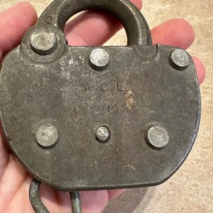 Vintage Atlantic Coast Line ACL Railroad Railway Adlake Lock No Key - Etsy