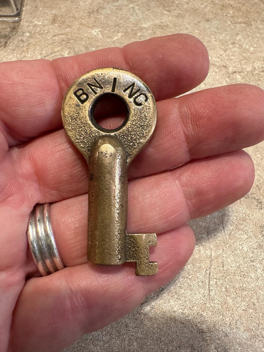 Vintage Brass Railroad Key BN BURLINGTON NORTHERN - Etsy