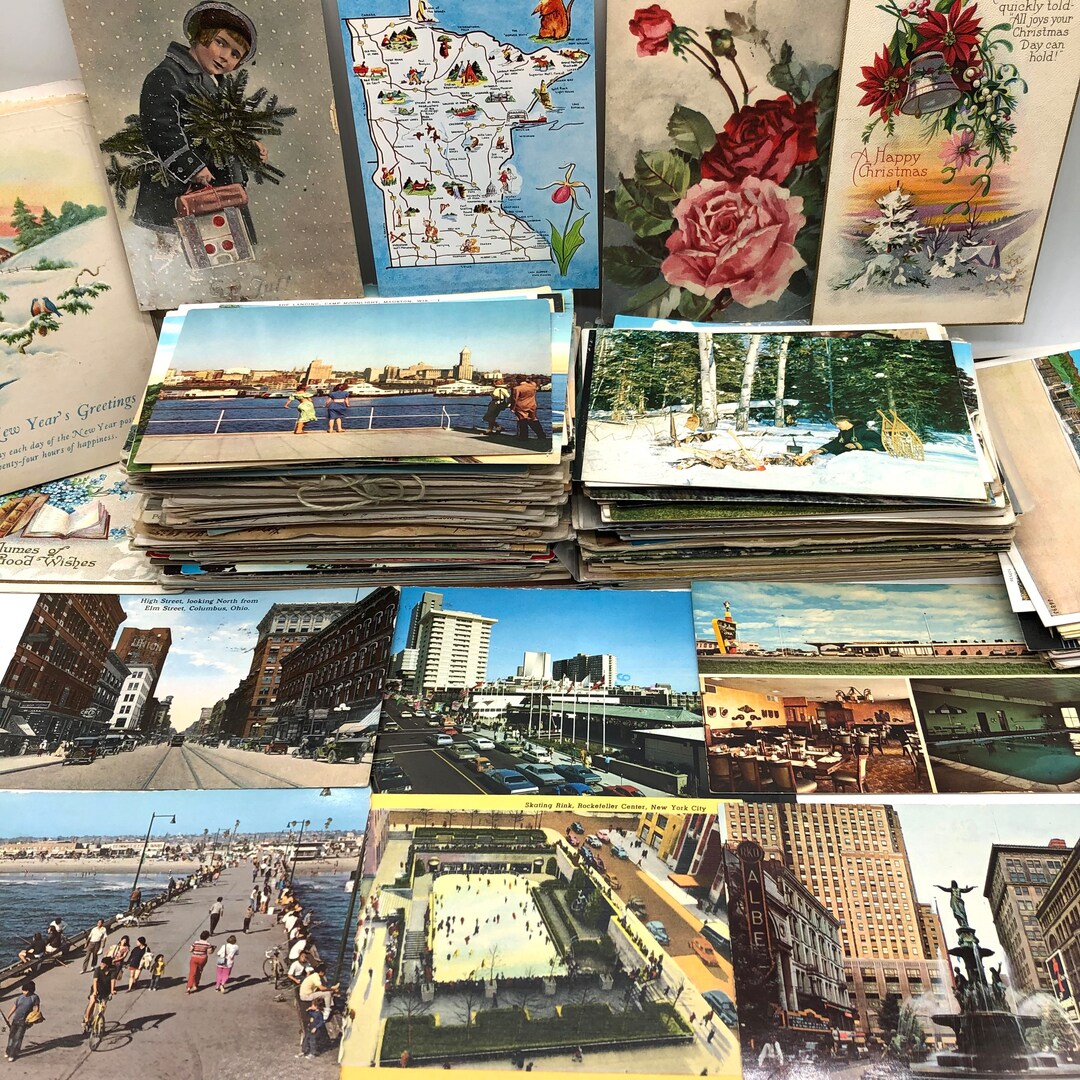 Vintage Postcards Collection 1900's - 1980’s Lot of 25 - Etsy