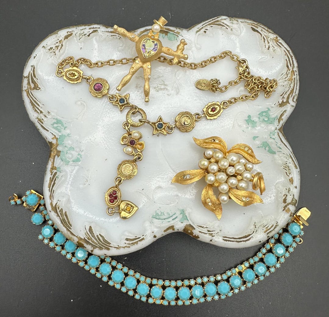 Vintage Jewelry Brooch Rhinestone Repair Set Restoration Repurpose ...