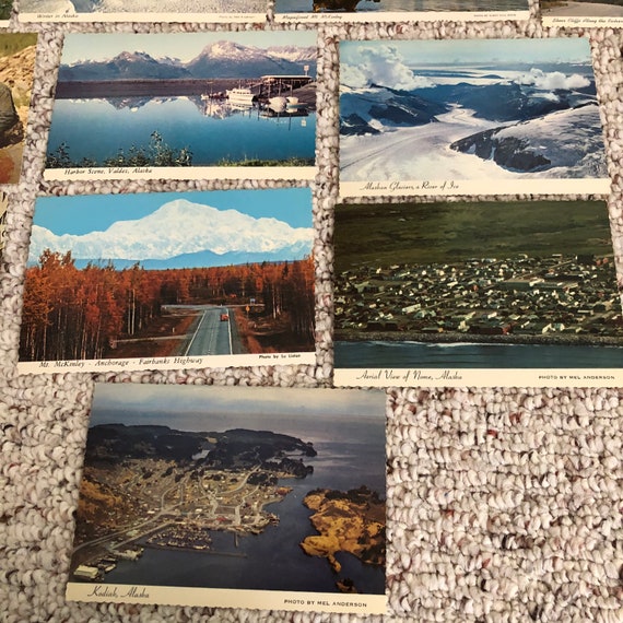 20 Vintage Postcards Alaska Travel Other Assemblage Art & Collectibles ...