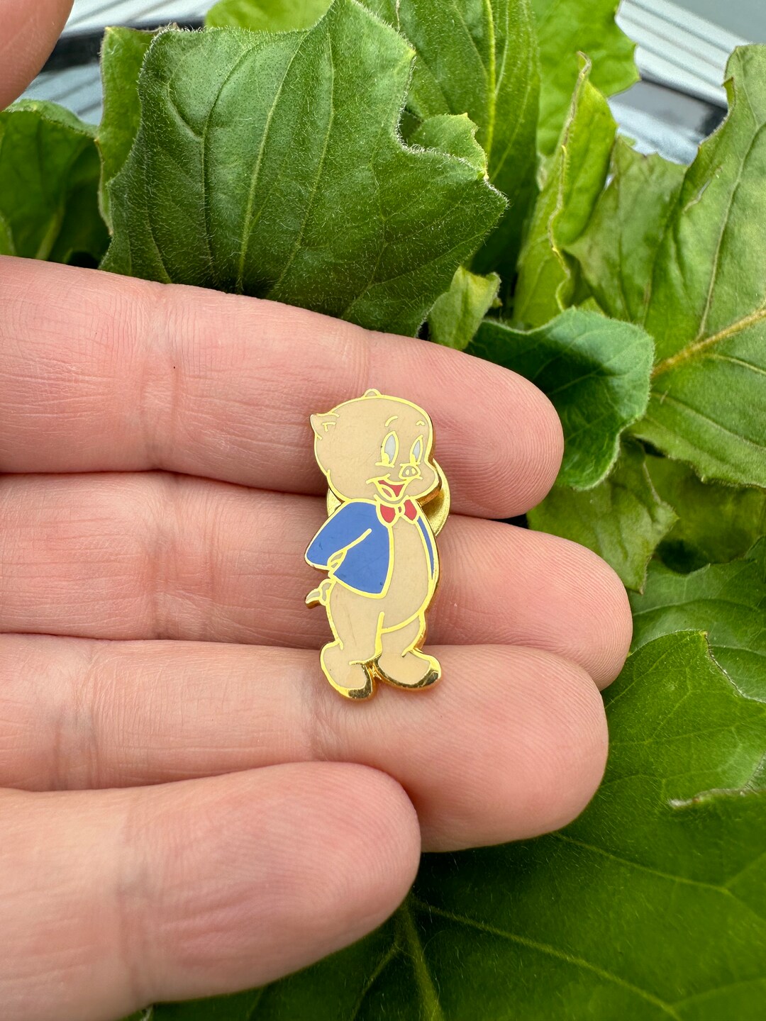 Enamel Porky Pig Brooch - Warner Bros. Tack Pin - Etsy