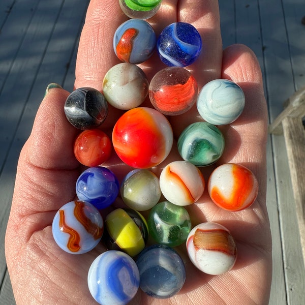 Antique Marbles - Etsy