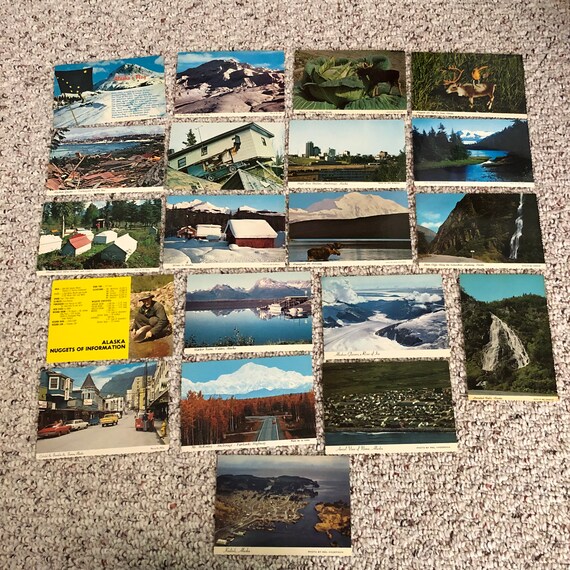20 Vintage Postcards Alaska Travel Other Assemblage Art & Collectibles ...