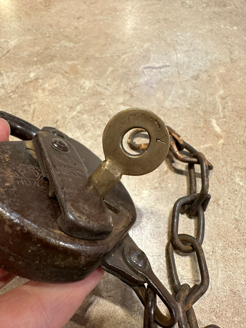 Vintage Brass Railroad Key Great Northern Railway Lock Set - Etsy