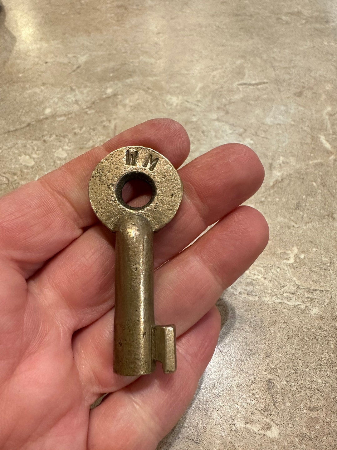 Vintage Brass Railroad WM Western Maryland Adlake Key - Etsy