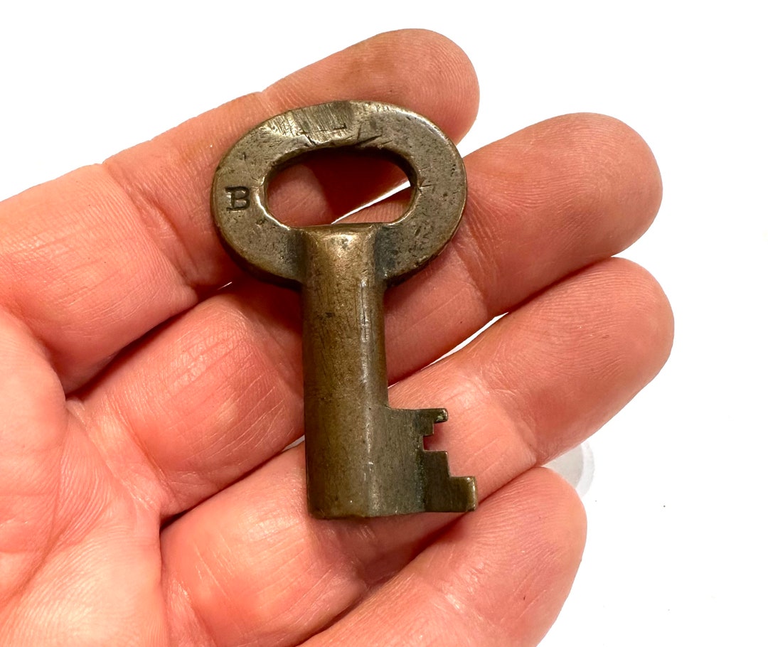 Vintage Brass Railroad B Key - Etsy