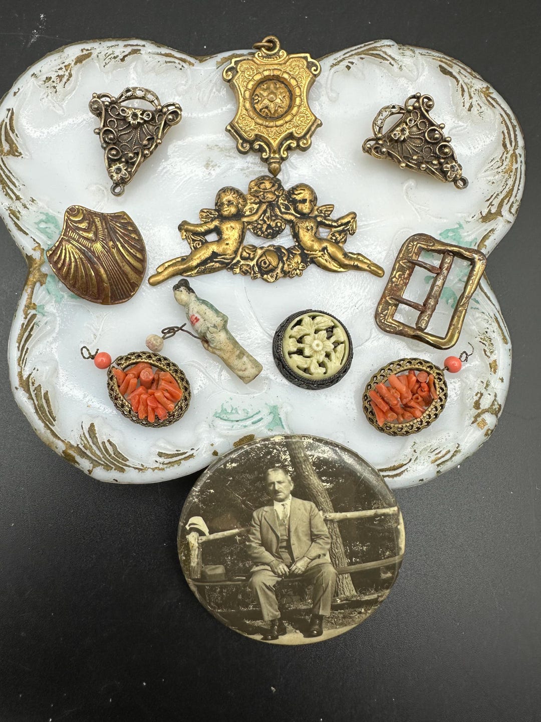 Vintage Broken Rhinestone Brooch Jewelry Findings Parts Embellishments ...