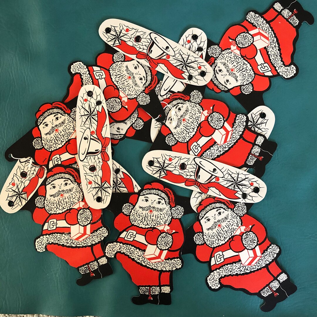 Vintage Christmas Santa Garland Trim Japan 78 - Etsy