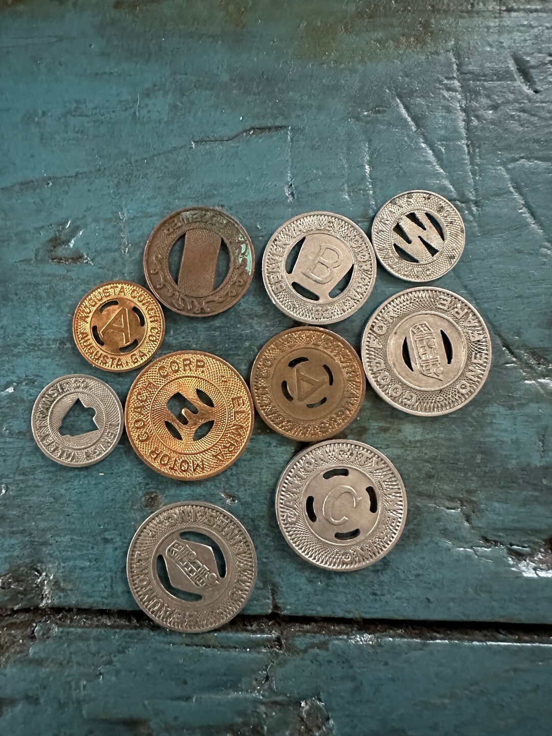 Vintage Transportation Bus Railroad Subway Token Lot of 10 Tokens ...