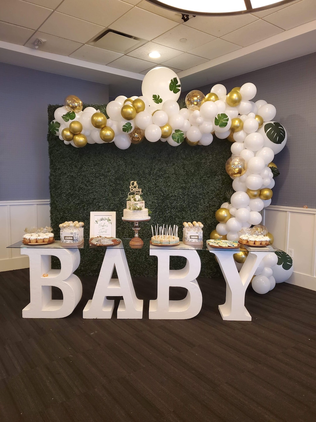 BABY Foam Letters, , Table Base Letters, Big Letters, Styrofoam Letters ...