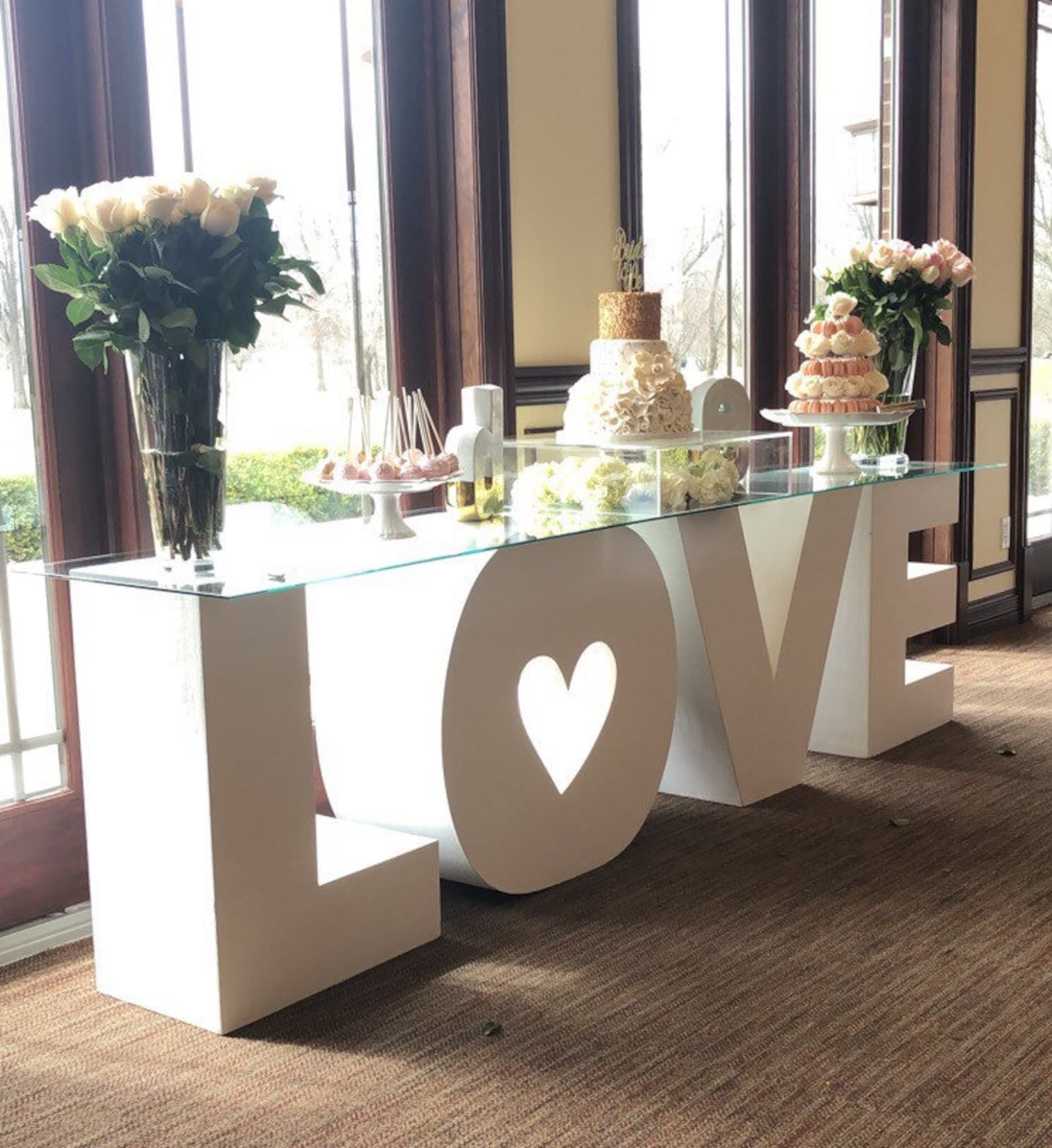 Large LOVE Foam Letters, , Table Base Letters, Big Letters, Styrofoam ...