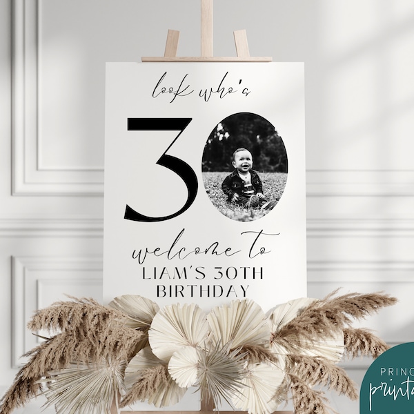30th Birthday Sign - Etsy