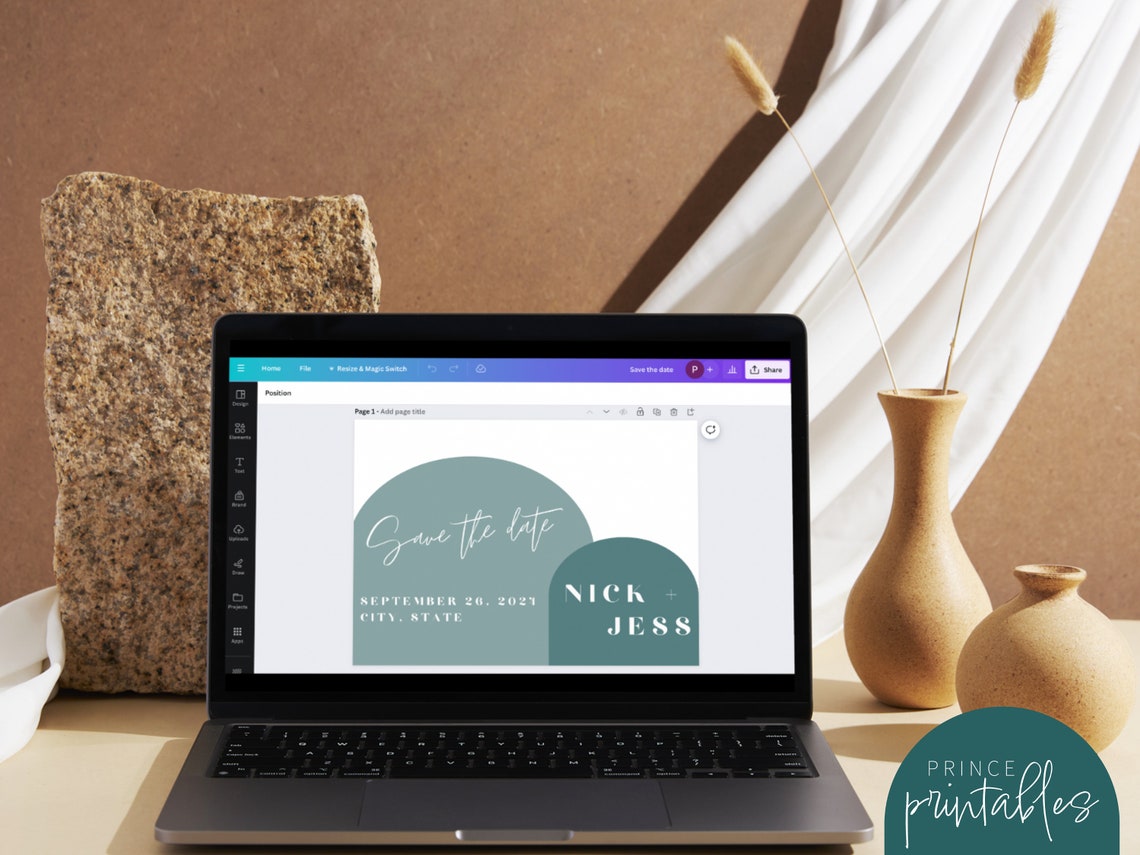 SAVE THE DATE Minimalist Save the Date Wedding Blue Save the Date ...