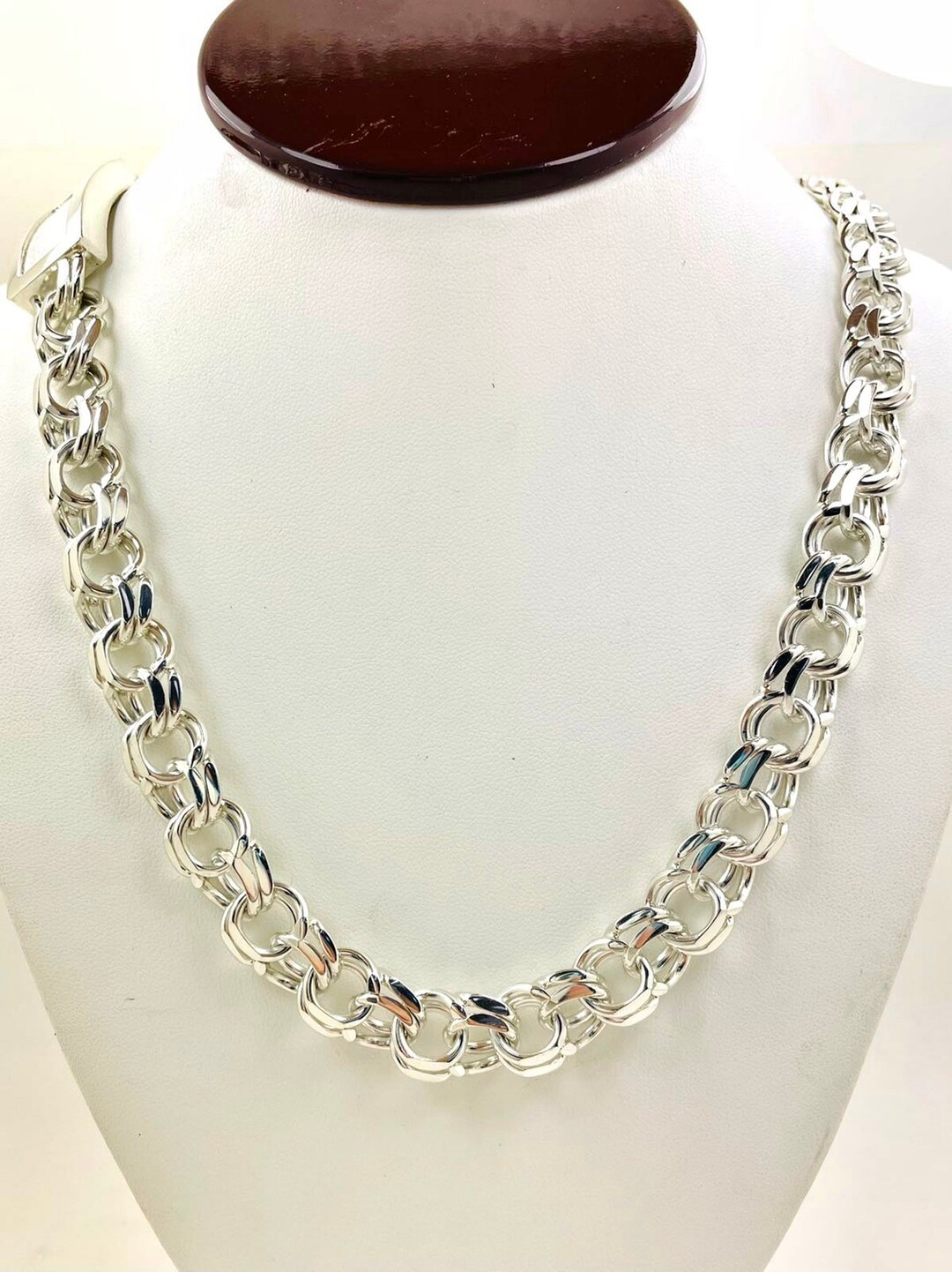 925 Sterling Silver Custom Make Chino Link Chain - Etsy