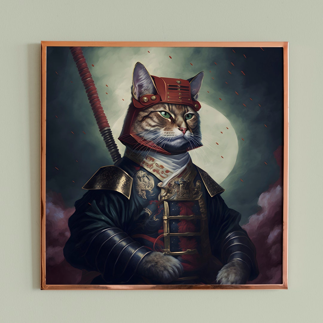 Fantasy Katze Poster, einzigartiges Uni-Raum-Dekor, cooles Katzen ...
