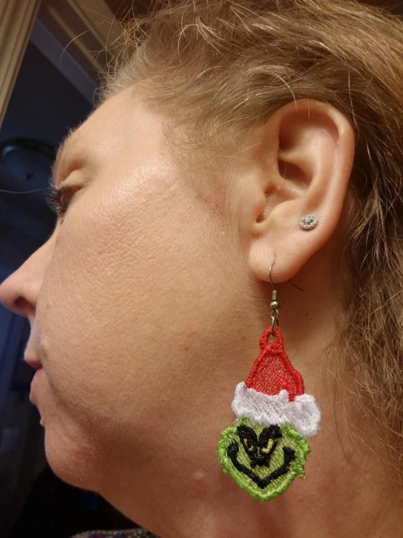 Digital Pattern 1 ADULT Set Grouch-grinch FSL Earrings - Etsy