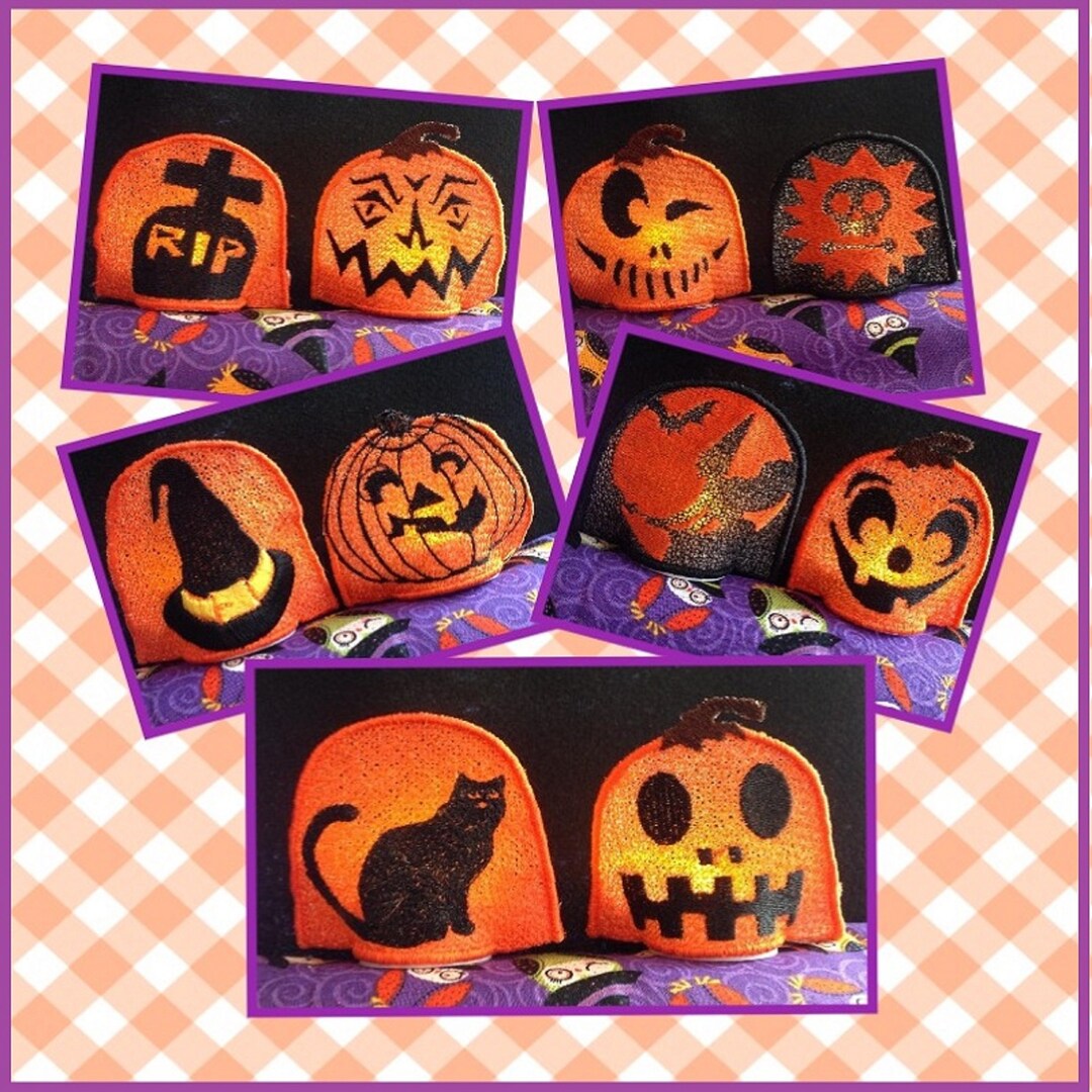 Digital Pattern - SET OF 10 Tea Light FSL Designs Machine Embroidery ...