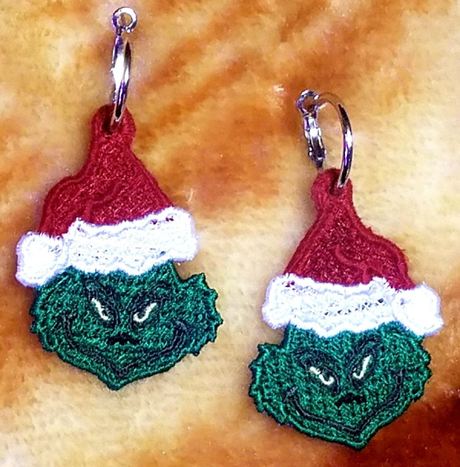 Digital Pattern 1 ADULT Set Grouch-grinch FSL Earrings - Etsy