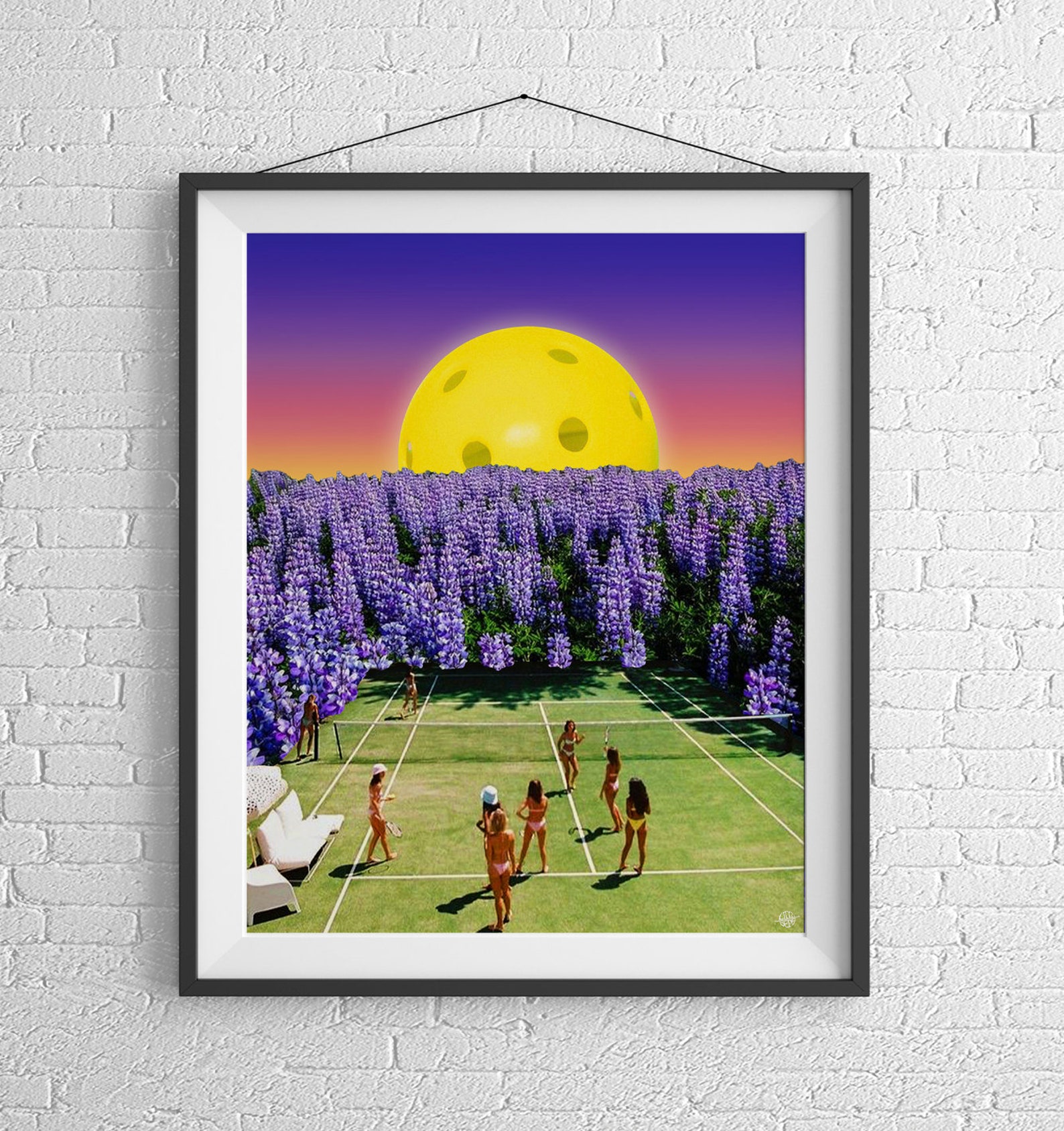 Pickleball Babes Collage Art Print or Digital Download - Etsy