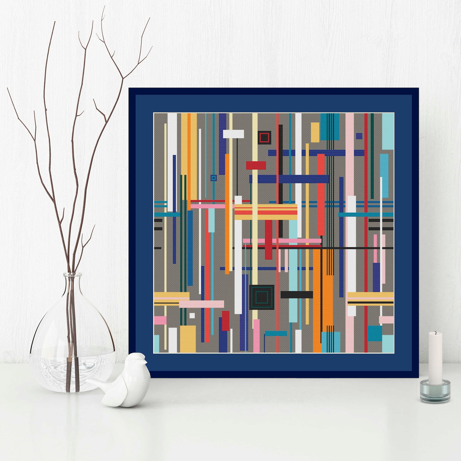 Modern Cross Stitch Pattern Geometric Cross Stitch Pattern - Etsy