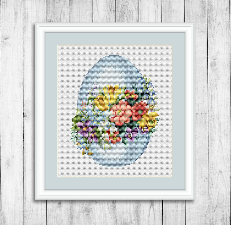 Easter Egg Cross Stitch Pattern Easter Cross Stitch Easter | Etsy
