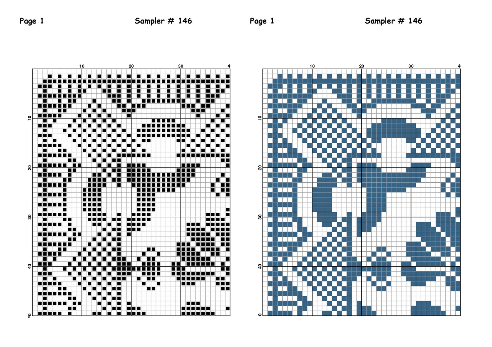 Modern Cross Stitch Pattern Sampler Cross Stitch Pattern | Etsy