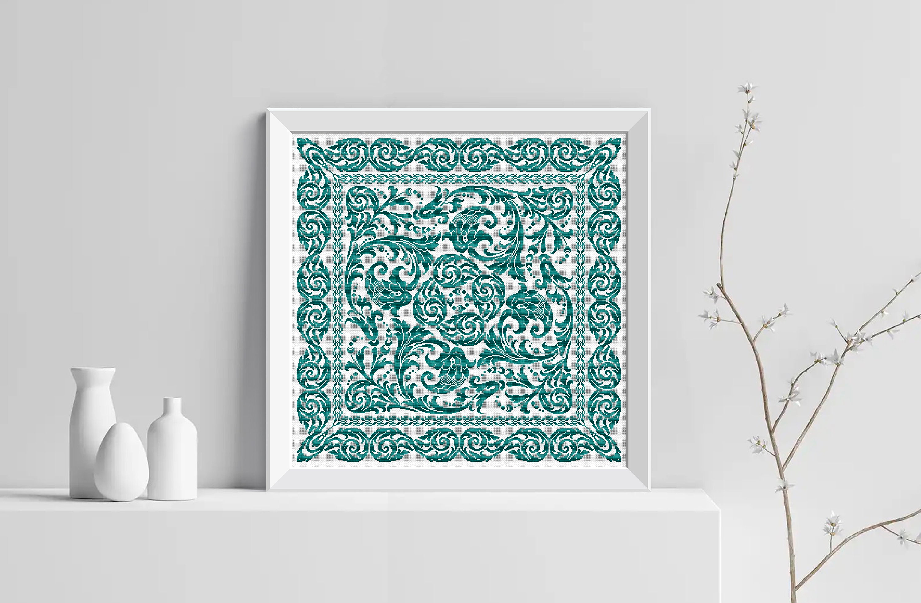 Cross Stitch Pattern Sampler Modern Cross Stitch Pattern | Etsy